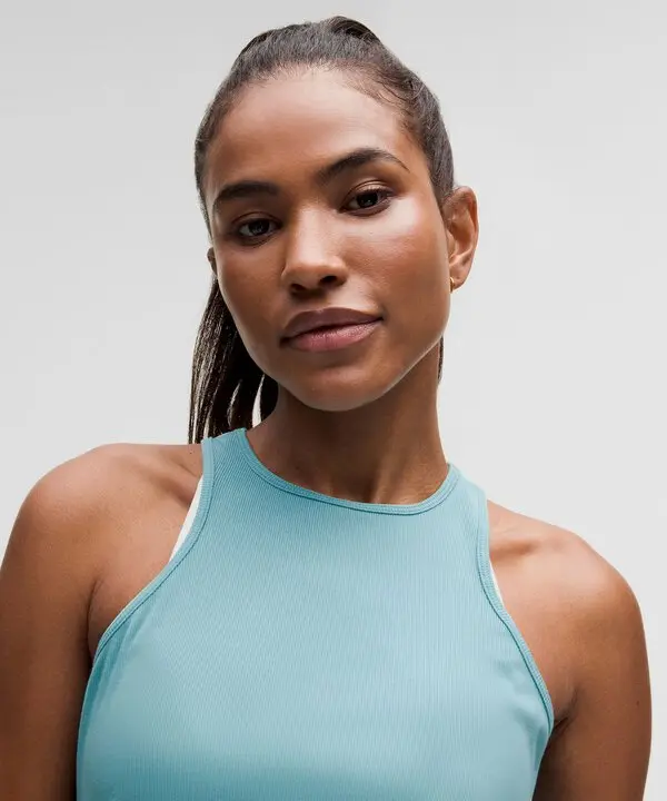 Lululemon Modal Silk Twist-Back Tank Top In Tidal Teal - 28% Off